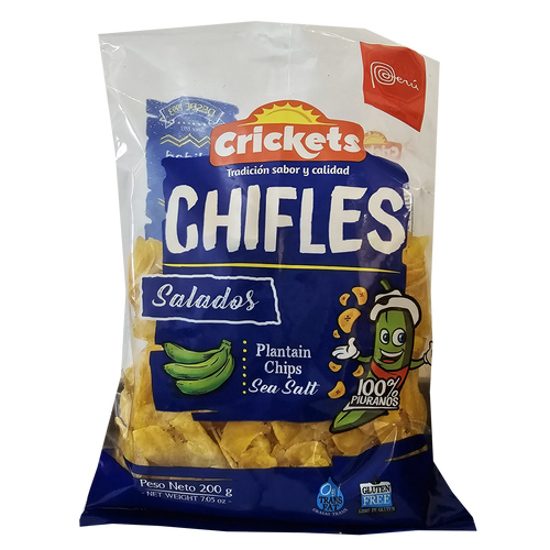 Crickets plantain chips salados 200g | Tienda Movil