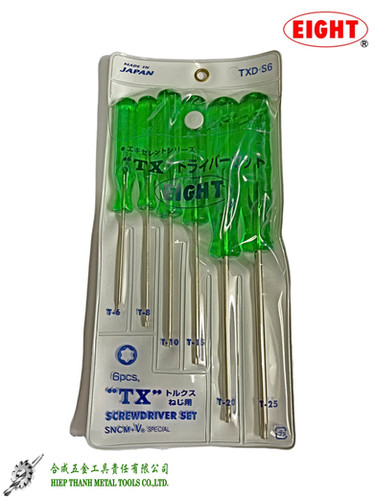 [EIGHT] TXD-S6 | Bộ tua vít sao 6pcs Torx | DCCK-HiepThanh