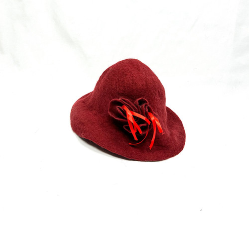 Woolen Felt red hat | Rene Accessories