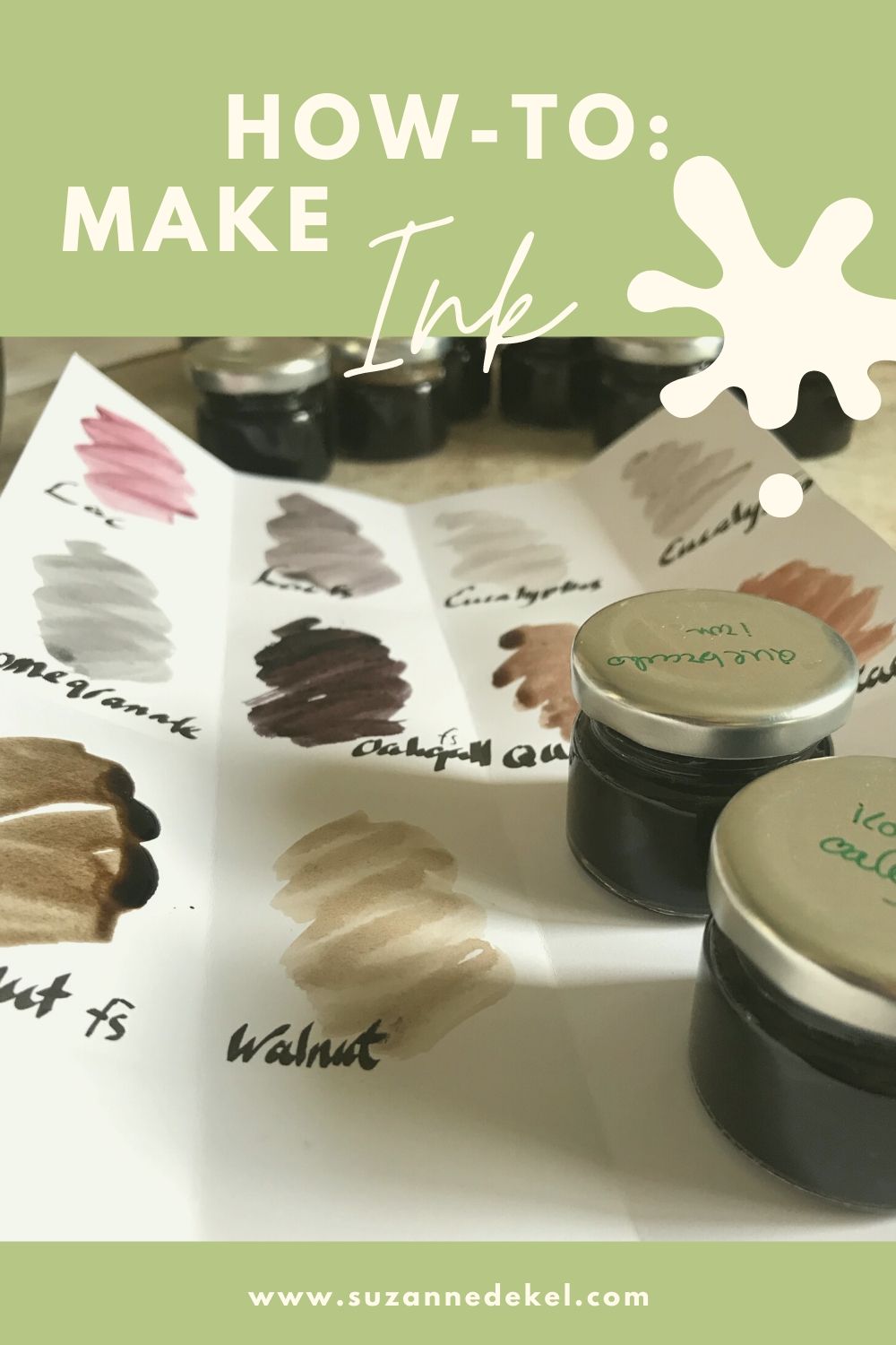 Oak Iron Ink; Natural Ink; Botanical Ink Painting Craft Supplies ...