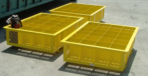 24 Place Fire Extinguisher Storage Rack | Blue Steelco