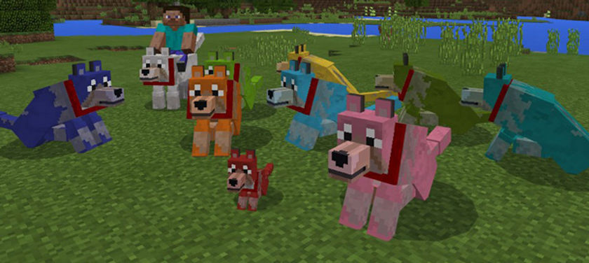 Colorful Mutant Wolves Addon | Minecraft Creations