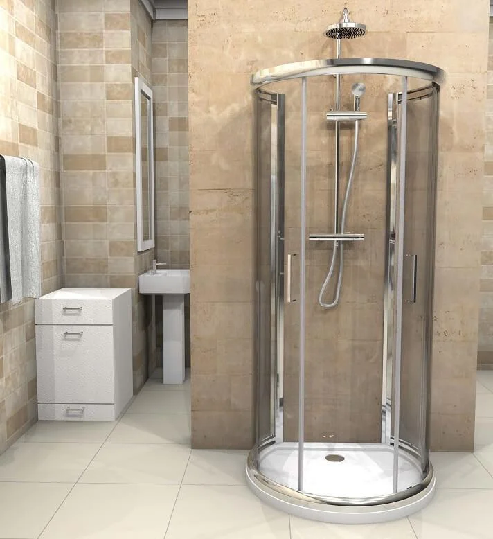 Aqualusso Vito D Shape Shower Enclosure 900mm x 770mm | Aqualusso Spares