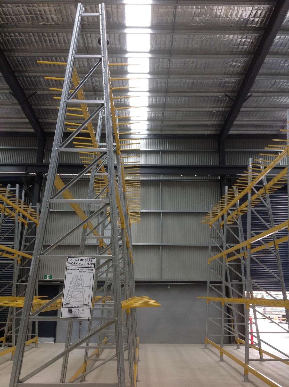 A-Frame Racking | David Hill Industrial Group Pty Ltd