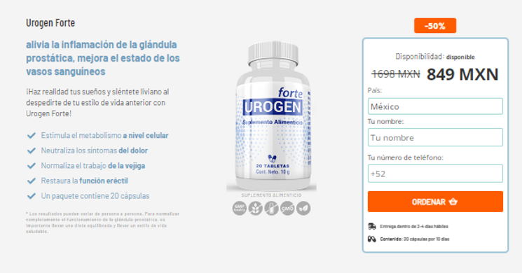 Urogen Forte-revision-legitimo- Servicios-capsulas-beneficios-Donde ...