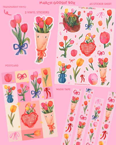 March STATIONERY BUNDLE 2025 | aPenas Illustrator
