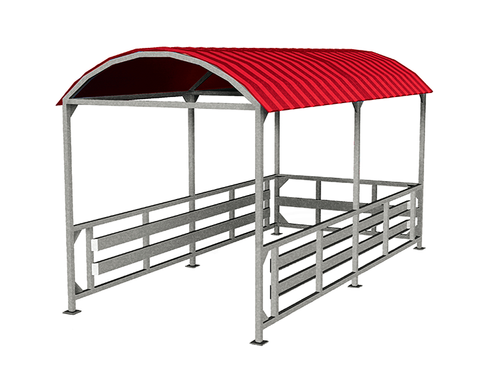 Arched Roof Cart Corral | RTS Retail