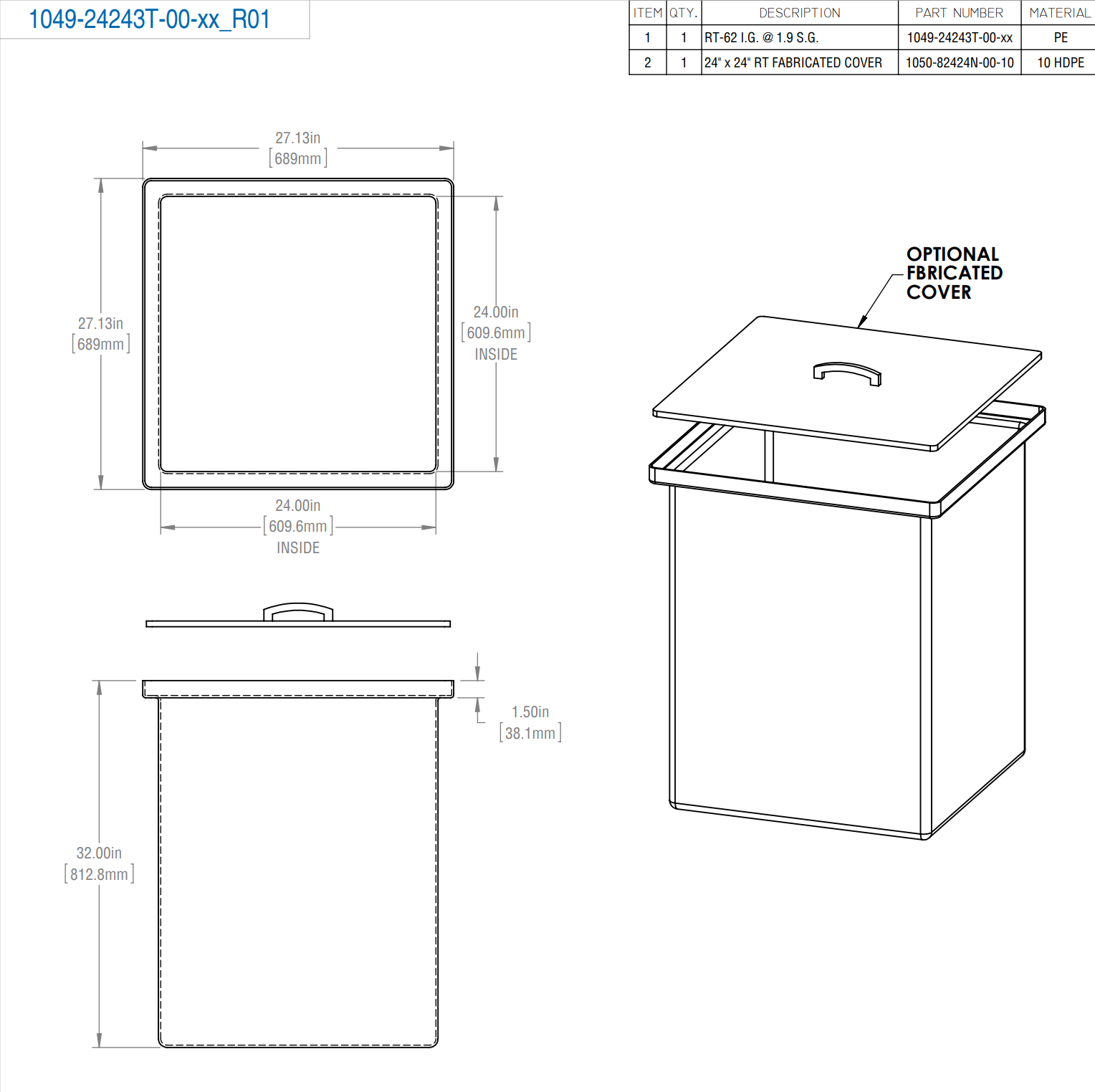 Open Top Rectangular Storage Tanks | RTS Industrial Tanks