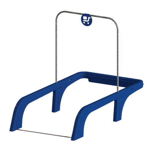 Double Wide Rotomolded Cart Corral | RTS Retail