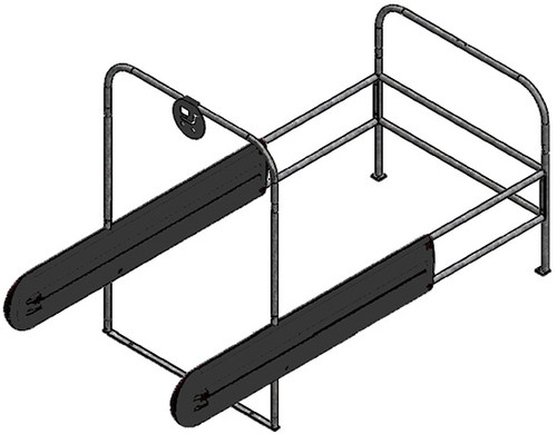 Double Wide Standard Cart Corral with Guards | RTS Retail