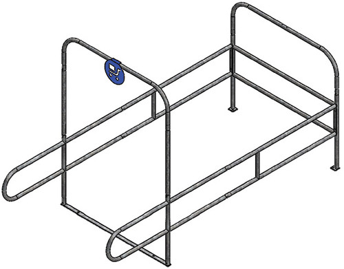 Double Wide Standard Cart Corral | RTS Retail