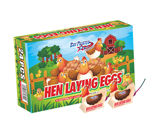 Hen Laying Eggs 24 Pack | Discount fireworks