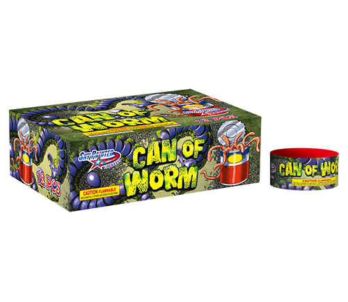 Can Of Worms 12 pieces | Discount fireworks