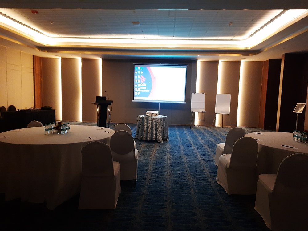 Projector & Sound Setup at Goa Marriott Resort & Spa Miramar