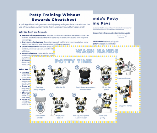 Potty Step Chart Parent Bundle | Hello Miss Amanda