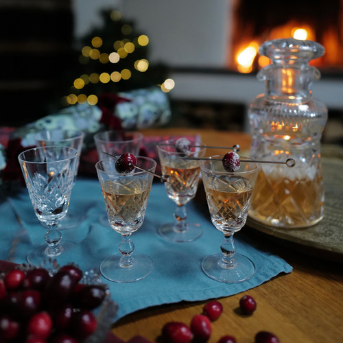 A Set of Six Stuart Crystal Glengarry Sherry Glasses | Muddled ...