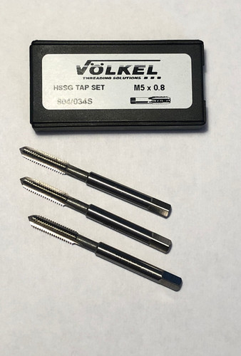 Volkel M5 X 0.8 HSSG Tap Set | JET Supplies