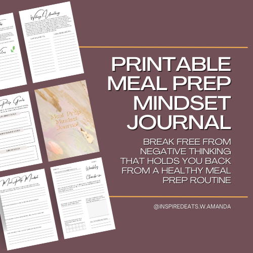 Printable Meal Prep Mindset Journal | Inspired Eats