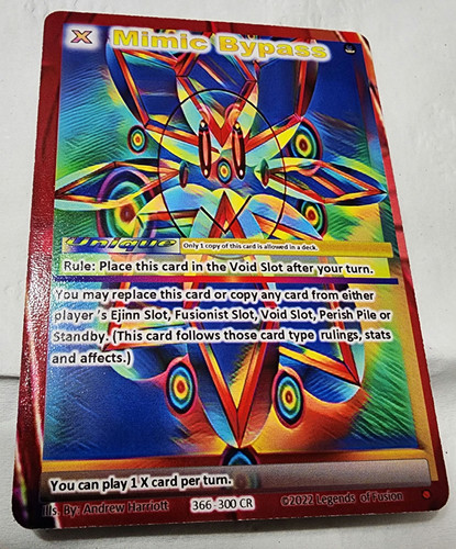 Mimic Bypass X card Rainbow Full Art "Must have", probably one of the ...