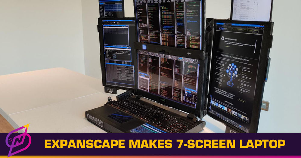 Aurora 7 Prototype is a Laptop With Seven Screens | Salty News Network