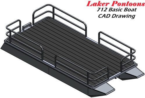 Laker 712 Basic Boat | Laker Pontoon Boats