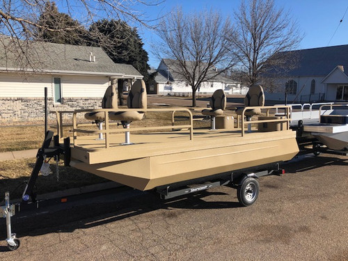 714 Duck Fisher Boat & Trailer | Laker Pontoon Boats