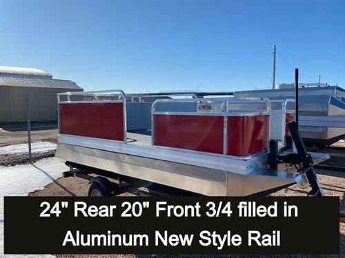 New Style Rail Choices | Laker Pontoon Boats