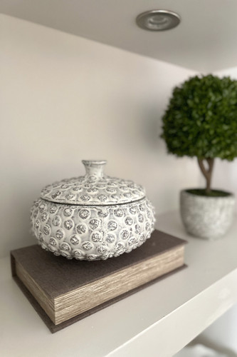 Grey Textured Bobble Jar | Nuco Home