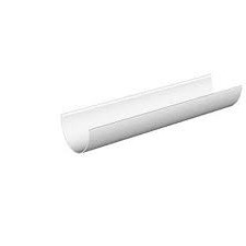 White Deepflow Gutter (4M) | Newline Plastics Ltd