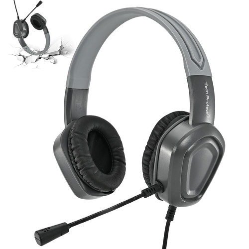 TechProtectus USB Noise Cancelling rugged headphone-with a boom mic ...