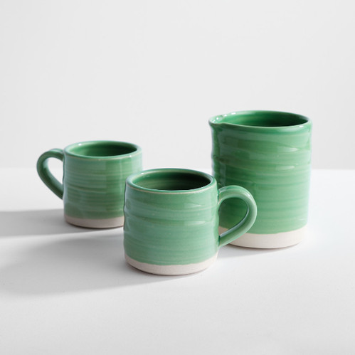 Loaf Pottery Espresso Set Cress | loaf-catering