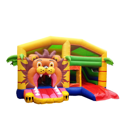Jungle Inflatable Jumping Castles , Lion Inflatable Bouncy Castle ...