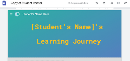 Student Portfolio Template and Guide | Colossal Academy