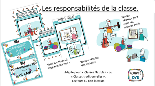 Responsabilités de la classe | Sandrine Coûteaux