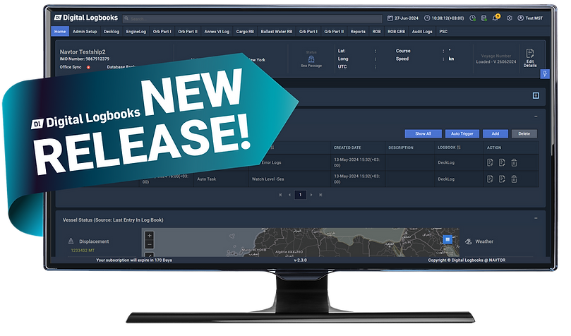 Digital Logbooks | NAVTOR