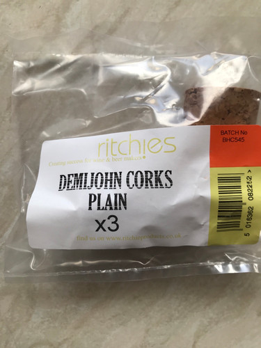 DEMIJOHN Corks Plain (3) | elderberry
