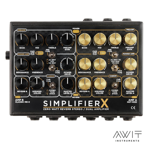 DSM & Humboldt Simplifier X Zero Watt Reverb Stereo/Dual Amplifier ...