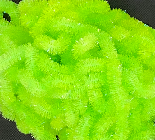 Chartreuse Crystal Antron-Medium Antron | Crappie Jig Tying Materials ...