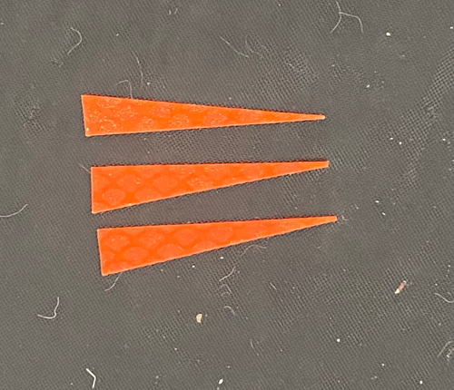 Silicon Wedge Tails-Hot Orange | Crappie Jig Tying Materials |United ...