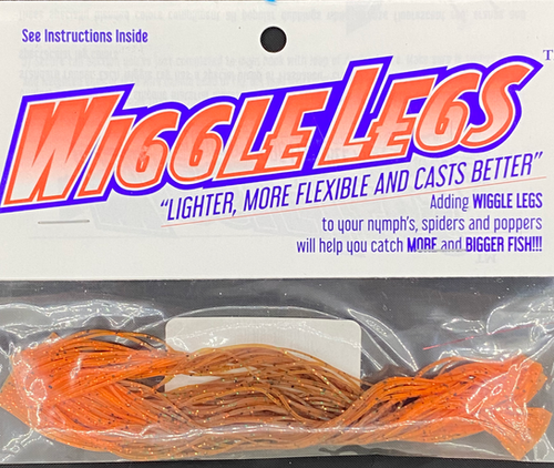 Pumpkin/Orange-Wiggle Legs | Crappie Jig Tying Materials |United States ...