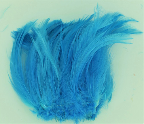 Electric Blue-Custom Neck Hackle 4-6" | Crappie Jig Tying Materials ...