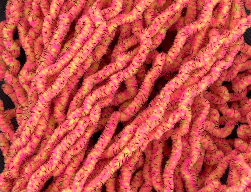 Neon Pink Chicken-Custom Chenille | Crappie Jig Tying Materials |United ...