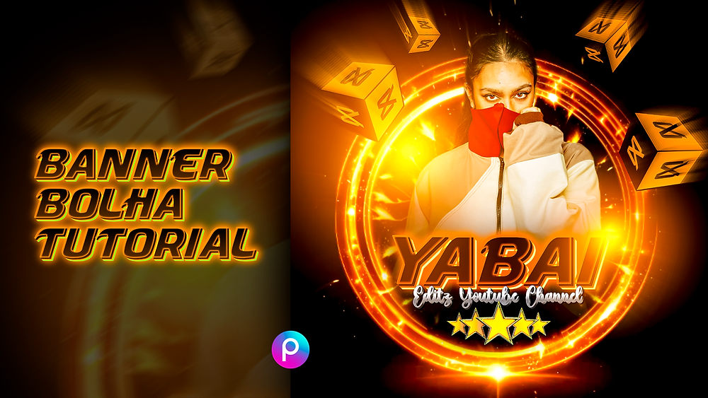 Como Fazer BANNER BOLHA pelo celular - Design Flyer Arte - PicsArt ...