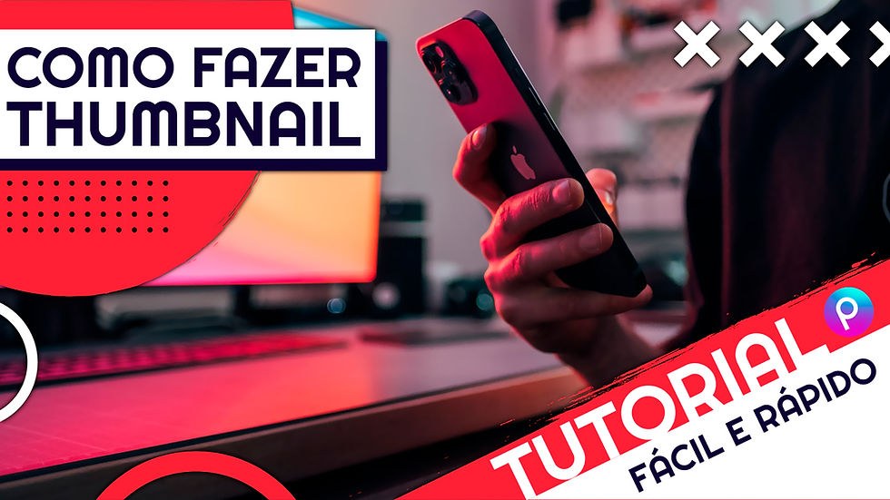 Como fazer uma THUMBNAIL pelo celular | Tutorial Rápido Fácil | Como ...