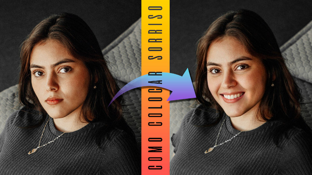 Como colocar SORRISO natural na pessoa em foto e vídeo pelo celular - Smile Trend TikTok CapCut app