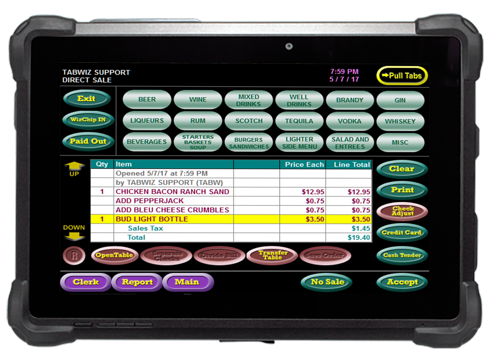 Point of Sale |Food & Beverage | Pull Tab | United States | Tab Wizard Point of Sale |Food & Beverage | Pull Tab | United States | Tab Wizard
