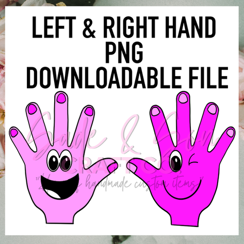 Left & Right Hand PNG | Sade & Son Craft Co.