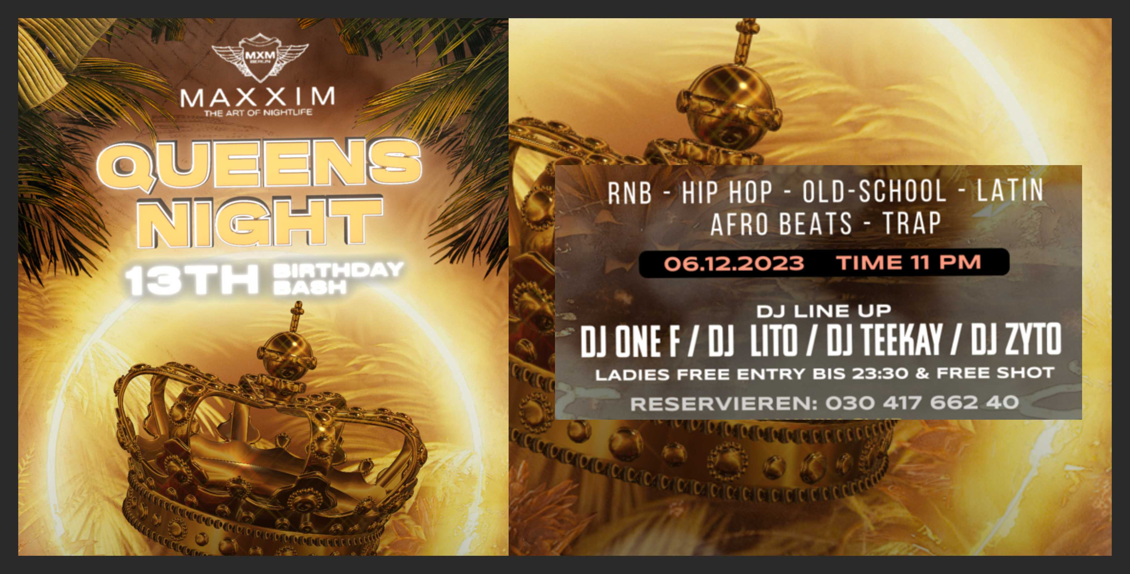 13 JAHRE - QUEENS NIGHT 🔥 BIRTHDAY | MAXXIM CLUB BERLIN