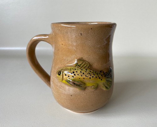 NZ Trout Mugs | Earth Art NZ Pottery