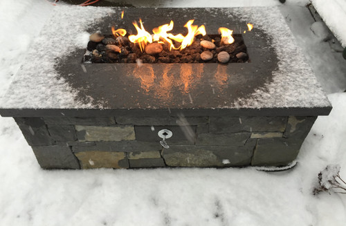 Ledgestone Basalt Fire Pit | bellarock